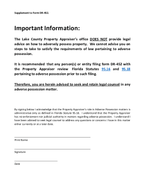 Fillable Online Form DR-452 Fillable Return of Real Property in Attempt ...