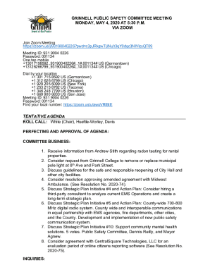 Fillable Online Parker Conferencing - Zoom Fax Email Print - pdfFiller