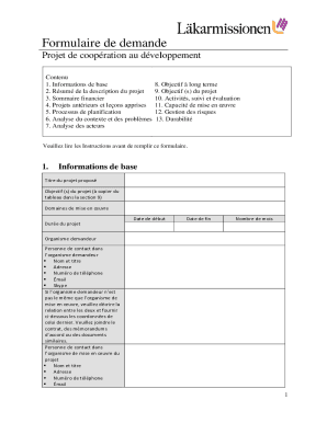 Fillable Online Planification Participative Et Gestion Du Cycle de ...