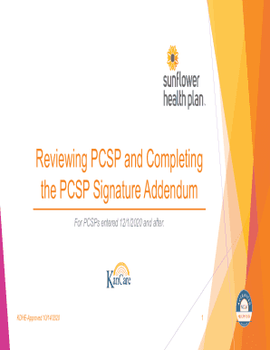 Fillable Online Reviewing PCSP and Completing the PCSP Signature ...