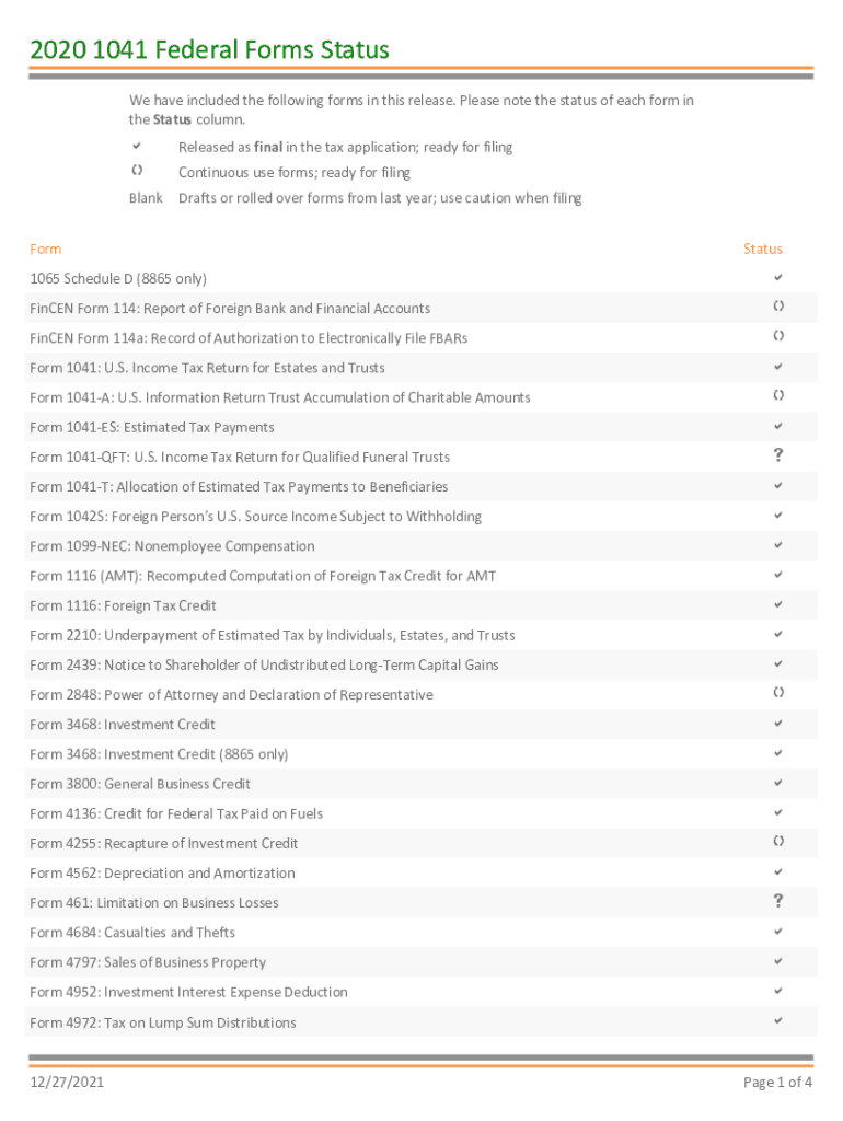 Fillable Online About Form 1041, U.S. Income Tax Return ... - IRS tax ...