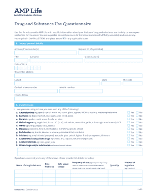 Fillable Online Substance Abuse Evaluation Tools and FormsThe Recovery ...