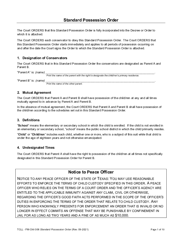 Fillable Online d9.texaslawhelp.orgsitesdefaultExhibit A: Standard ...