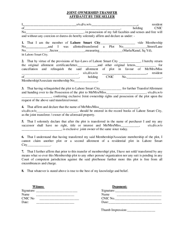 Fillable Online 10+ Affidavit of Ownership Examples - PDF ...