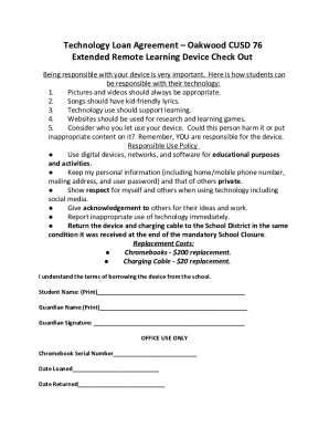 Fillable Online uamusicandart.org03Student-Device-Loan-AgreementSTUDENT ...