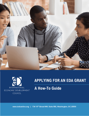Fillable Online APPLYING FOR AN EDA GRANT A How-To Guide ...