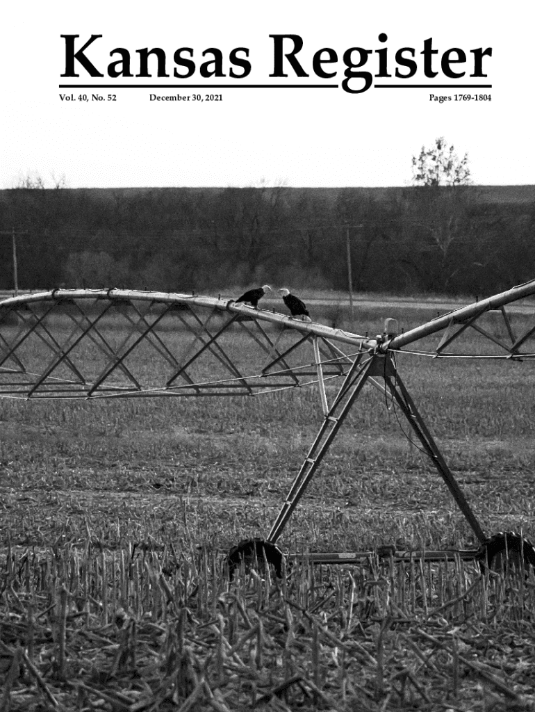 Fillable Online sos ks Kansas Register - sos.ks.gov Fax Email Print ...