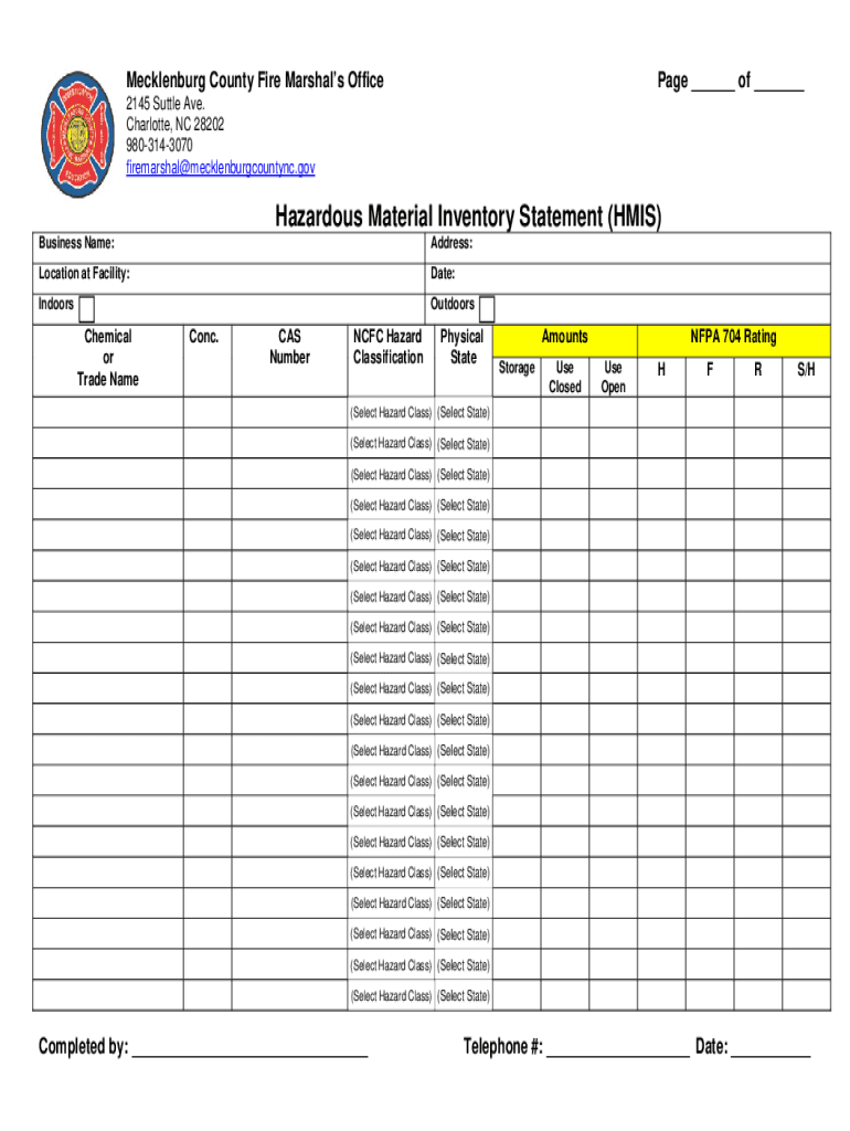 Fillable Online Fire Marshal's OfficeFire Inspections Fax Email Print ...