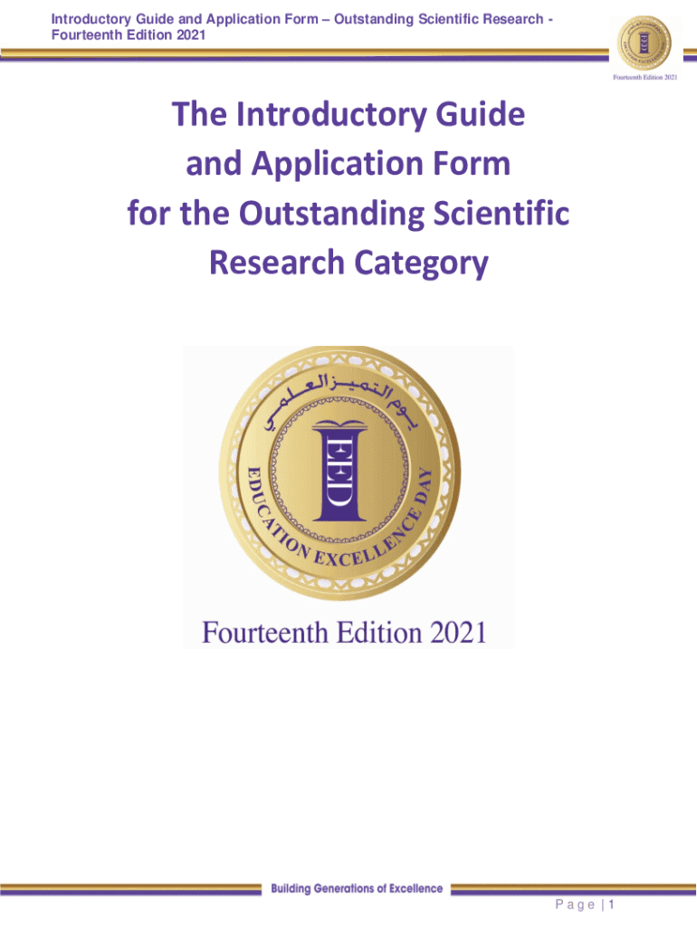 Fillable Online The Introductory Guide and Application Form for the ...