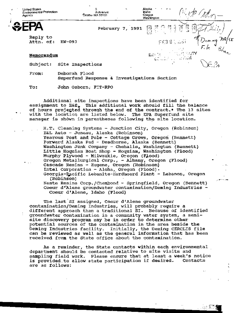 Fillable Online www2 deq idaho Draft Environmental Impact Statement ...