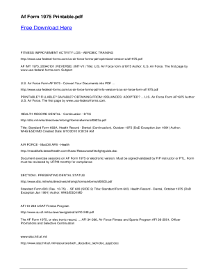 Fillable Online Af Form 1975 Fitness - discourse.betterevaluation.org ...