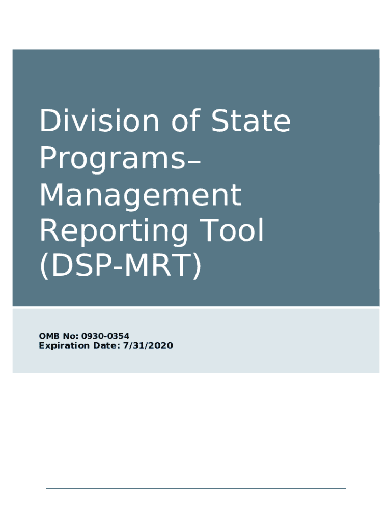 Division of State Programs-Management Reporting Tool (DSP-MRT) Common ...