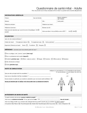 Fillable Online Merci de prendre le temps de remplir ce questionnaire ...