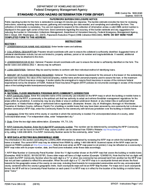 Fillable Online STANDARD FLOOD HAZARD DETERMINATION FORM Fax Email ...