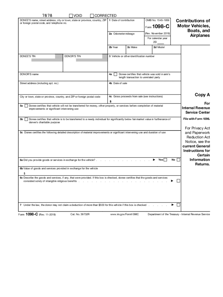 Fillable Online 2020 Form 1099-C - IRS tax forms Fax Email Print ...