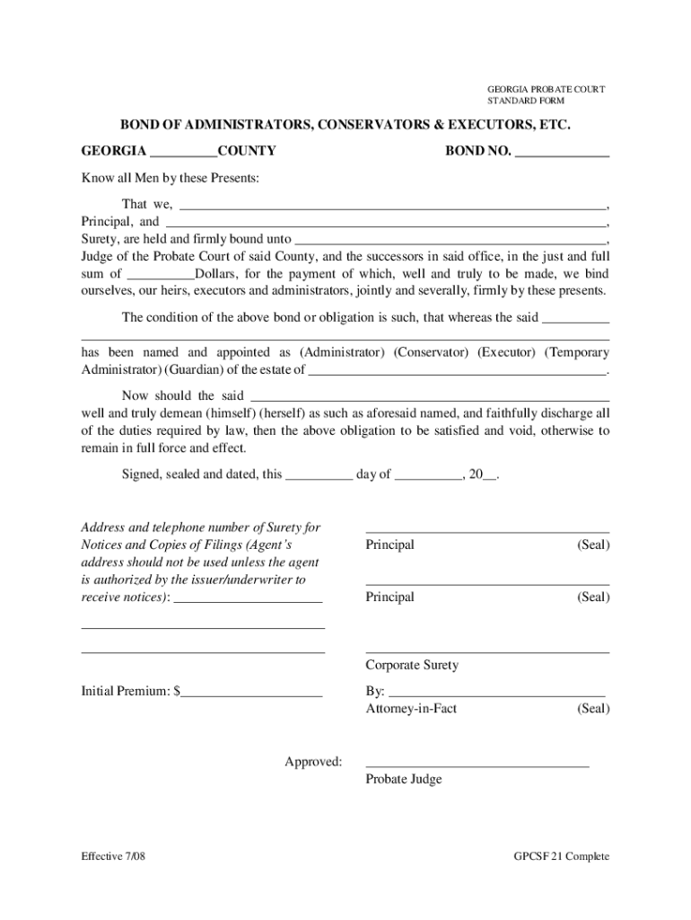 Fillable Online Form GPCSF 36 - Petition for the Appointment of a ...