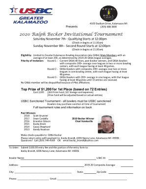 Fillable Online Becker Entry Form.xlsx Fax Email Print - pdfFiller