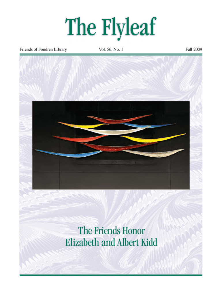 Fillable Online scholarship rice The Friends Honor Elizabeth and Albert ...