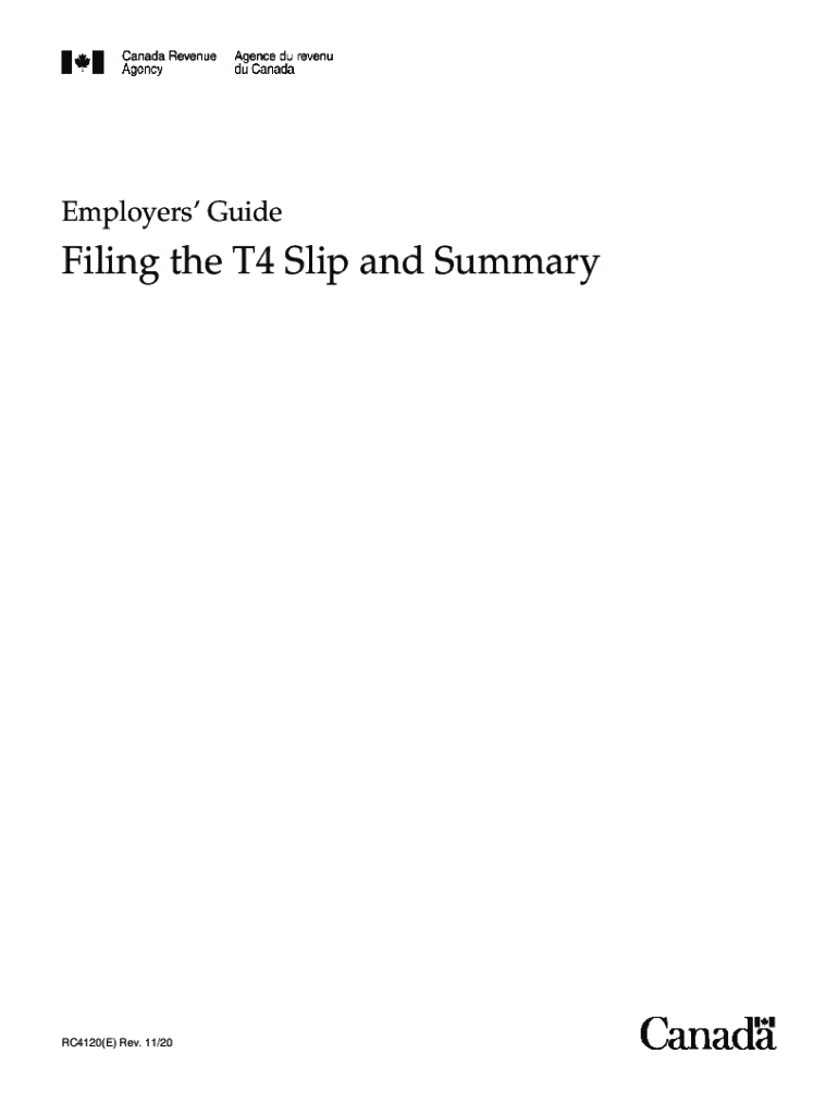 Fillable Online www.vsps123.com en Guide T4 (rc4120-20e)Employers Guide ...