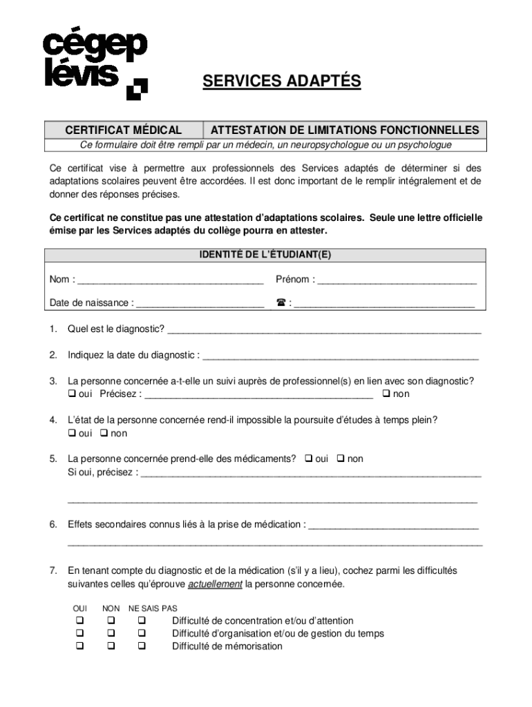Fillable Online Attestation des services accomplis (service militaire ...