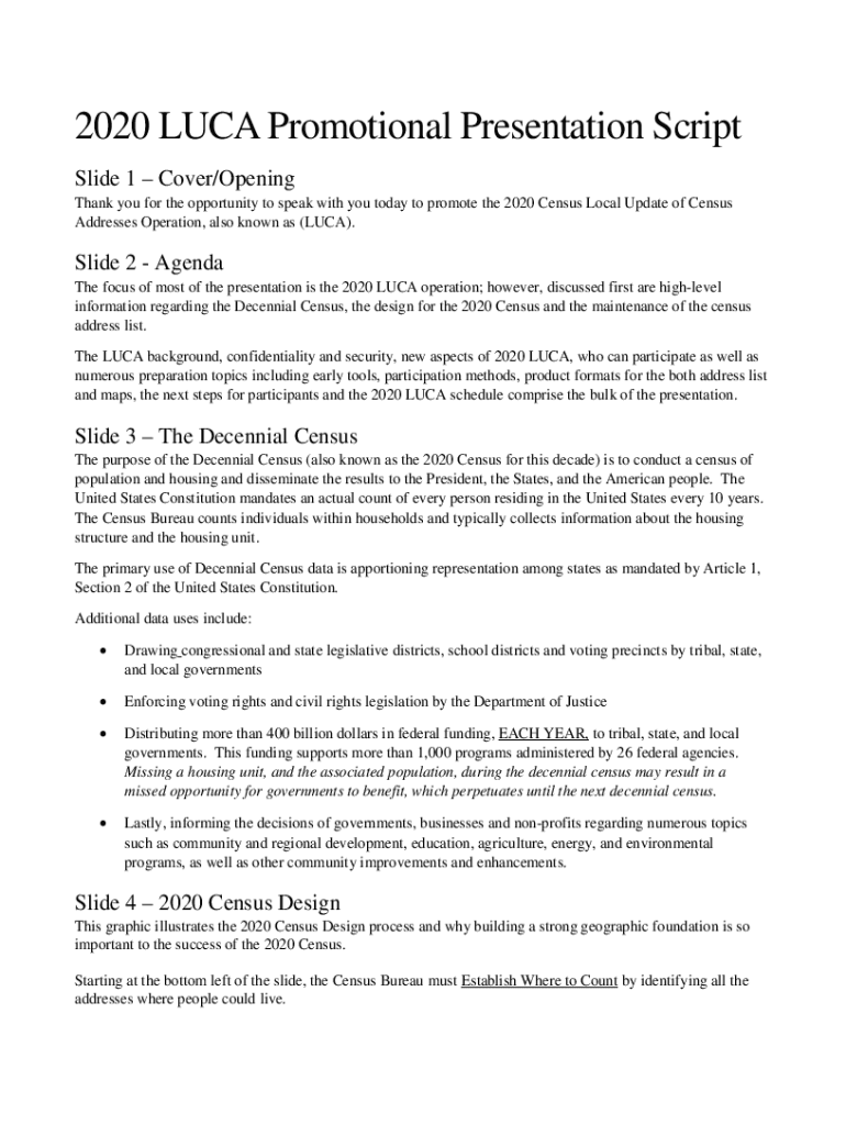 Fillable Online www2 census Video Script Writing 101: Basics, Examples ...