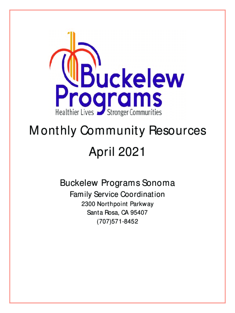 Fillable Online Our... - Family Service Coordination, Buckelew Programs Sonoma Fax Email Print ...