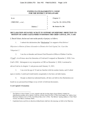 Fillable Online Official Form 202 Declaration Under Penalty of ...