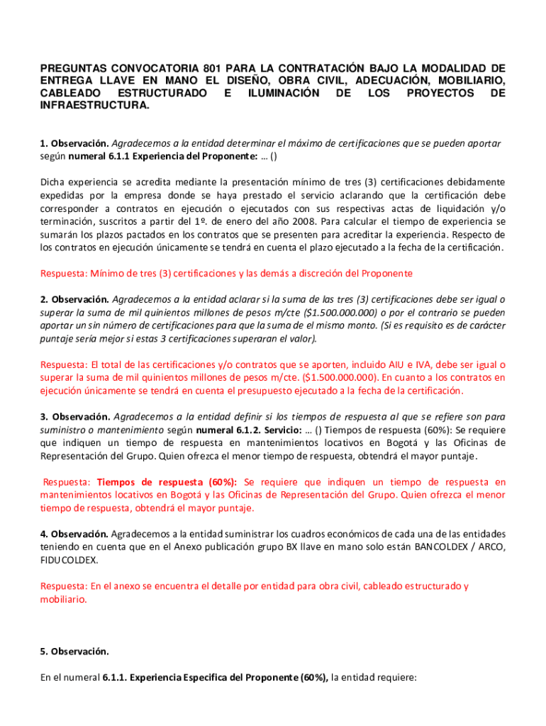 Fillable Online Los contratos de obra llave en mano para la construccin de ... Fax Email Print ...