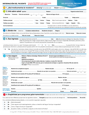 Fillable Online Instrucciones para el formulario de solicitud del ...