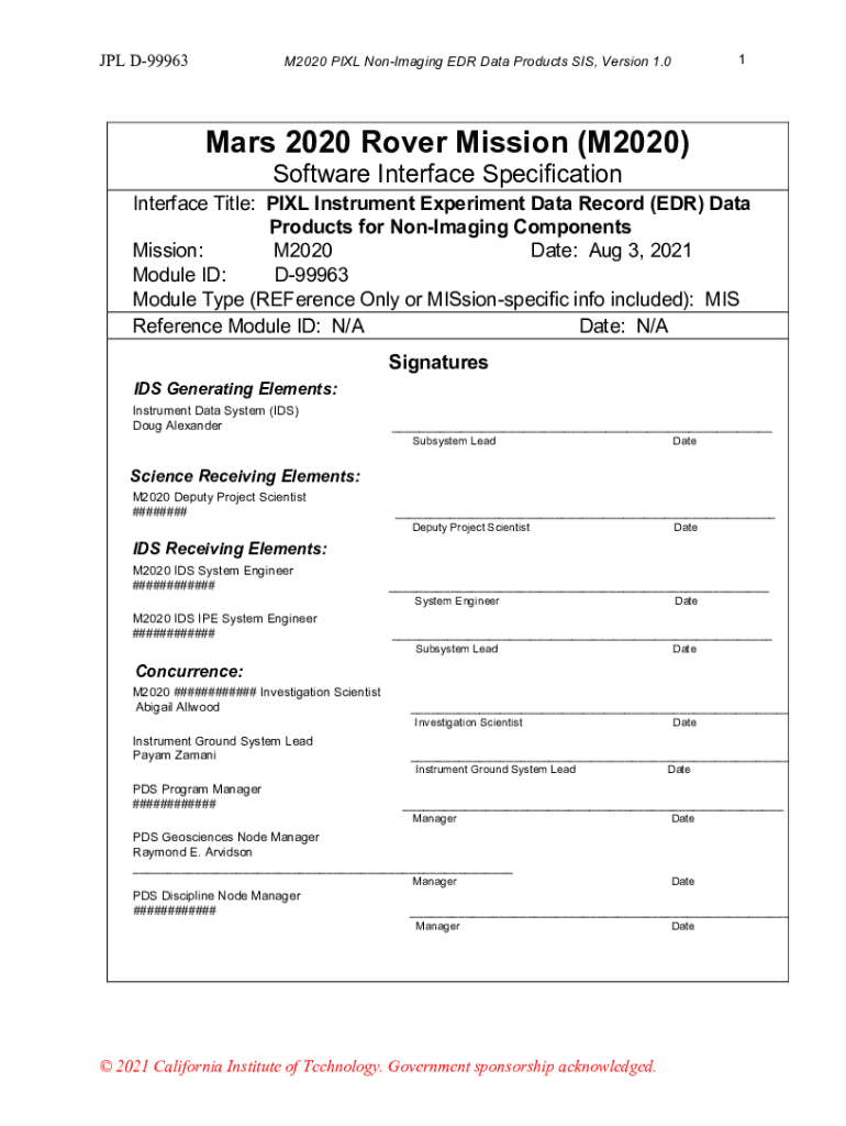 Fillable Online pds-geosciences wustl pds-geosciences.wustl.edu - /m2020/urn-nasa-pds ...