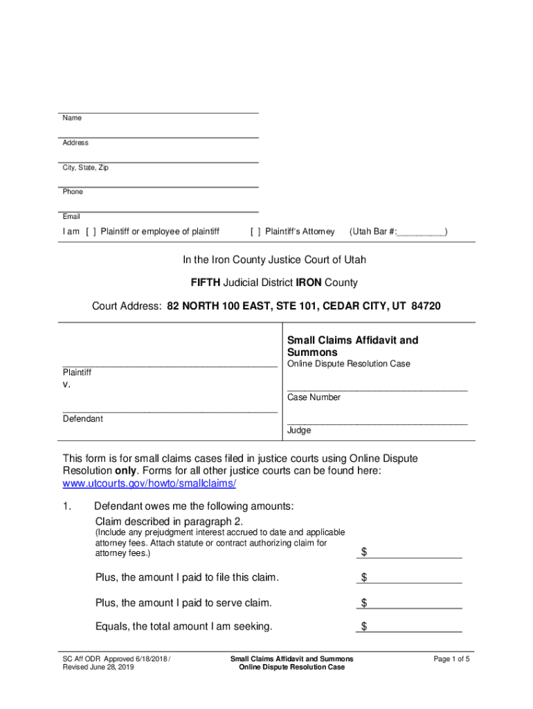 Fillable Online Fillable Online Attorney for the Plaintiff Defendant and ... Fax Email Print ...
