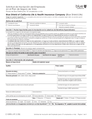 Fillable Online Solicitud de Inscripcin del Empleado en el Plan de ...