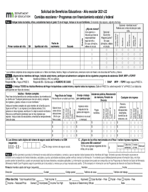 Fillable Online Free and Reduced Lunch Form Fax Email Print - pdfFiller