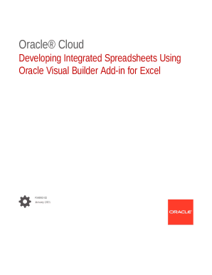Fillable Online Developing Integrated Spreadsheets Using Oracle Visual ...