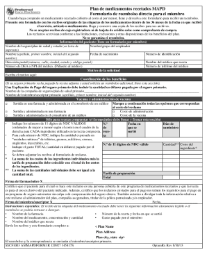 Fillable Online FORMULARIO DE REEMBOLSO DIRECTO PARA MIEMBROS DE ...