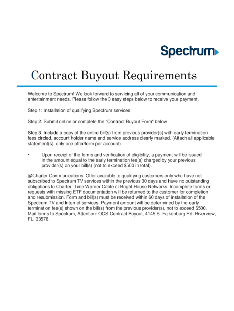 Fillable Online Fillable Online Contract Buyout Form Fax Email Print ...