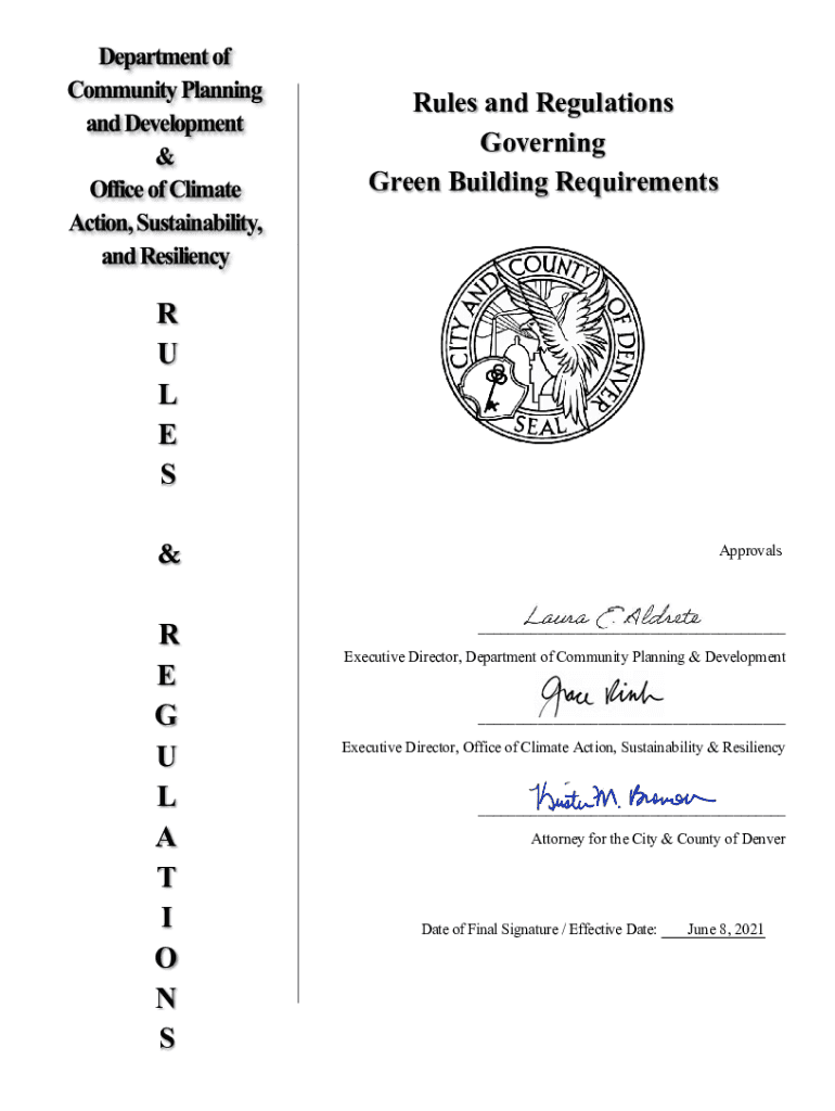 Fillable Online Rules and regulations governing the green building ...