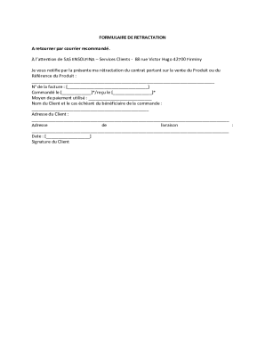 Fillable Online www.ensolfina.fr FORMULAIRE-DE-RETRACTATIONFORMULAIRE ...