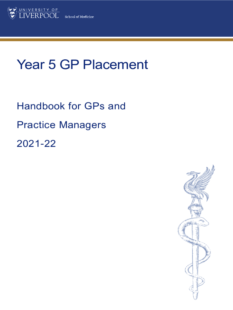 Fillable Online PDF Year 3 GP Handbook 2021-22 - The University of ...