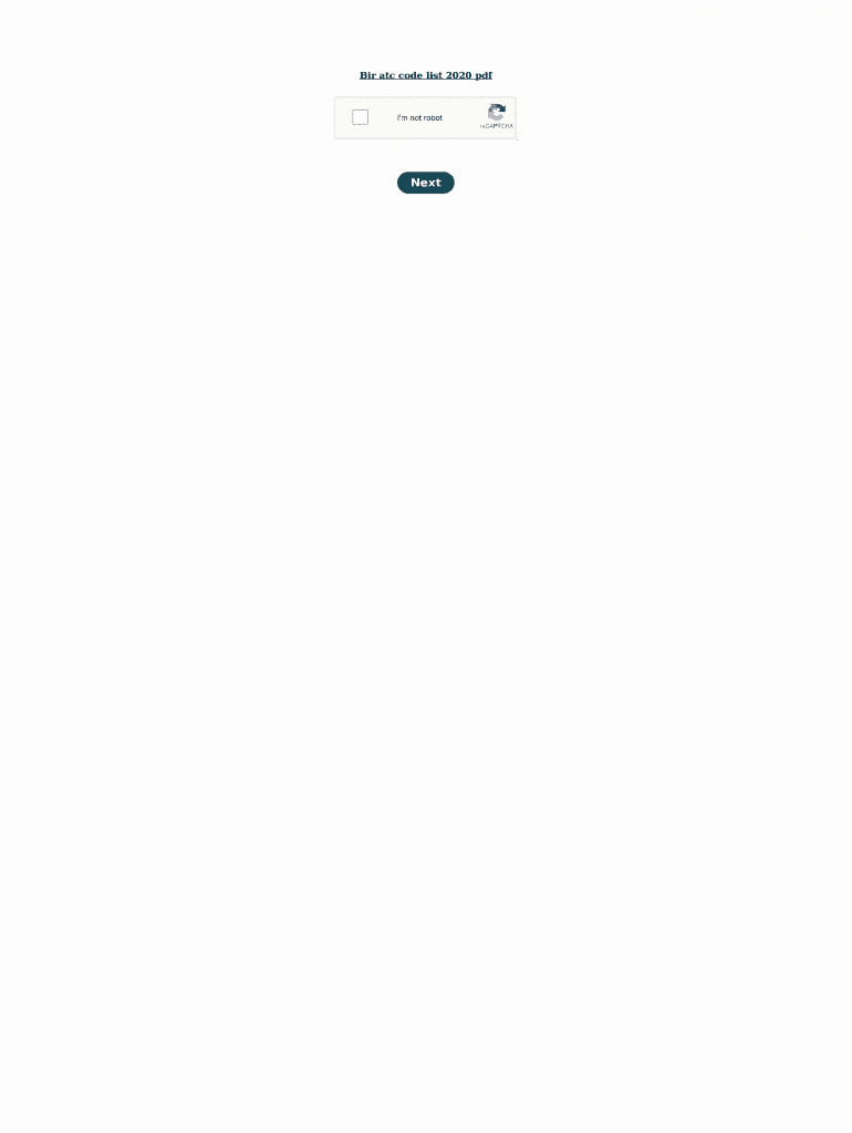 Fillable Online Bir atc code list 2020 pdf. Bir atc code list 2020 pdf ...