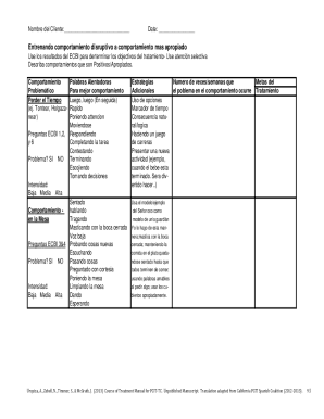 Fillable Online ECBI Coaching Words en Espaol 3/13/13 Fax Email Print ...
