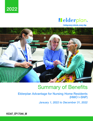 Fillable Online Elderplan Advantage for Nursing Home Residents (HMO I ...
