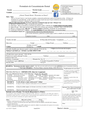 Fillable Online PDF DENTAL CONSENT FORM Fax Email Print - pdfFiller