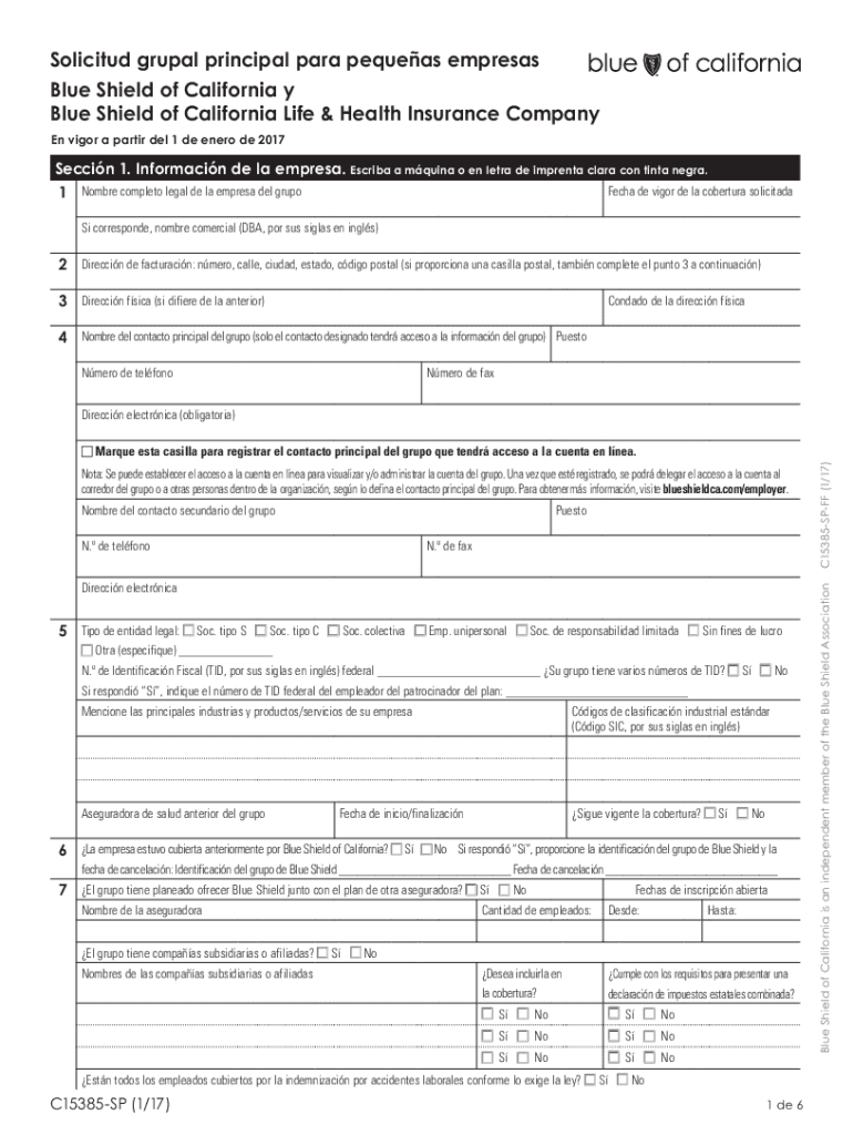 Fillable Online C15385-SP-FF1-17SBM-MGAJanuary2017Update-Spanish ...