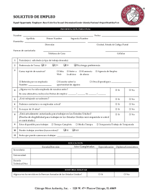 Fillable Online 2017-10-05 Employment Application SPANISH - final, part ...