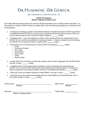 Fillable Online (Patient or legal guardian) Signature: Todays date: Fax ...