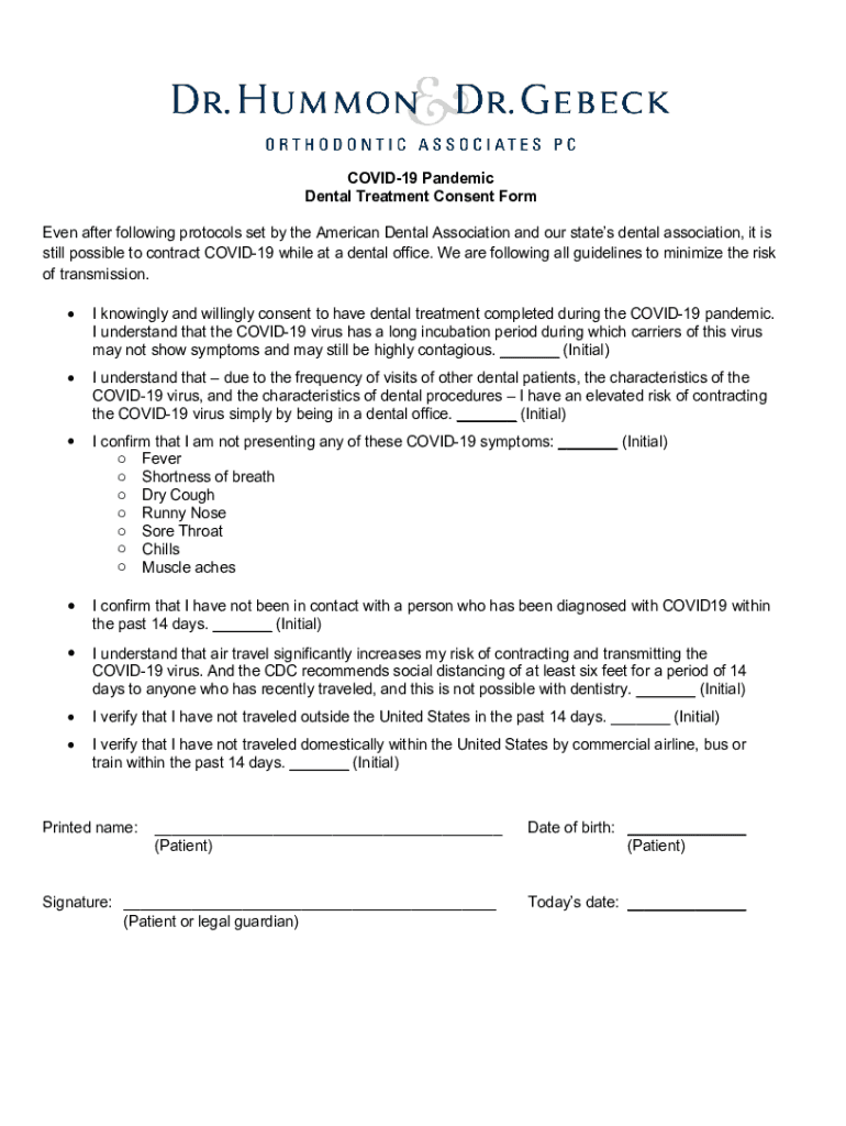 Fillable Online (Patient or legal guardian) Signature: Todays date: Fax ...