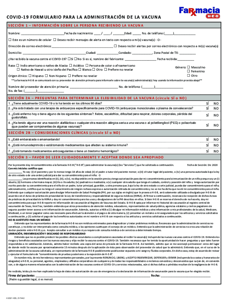 Fillable Online Get the free Formulario de Administracin y Deteccin para ... Fax Email Print ...