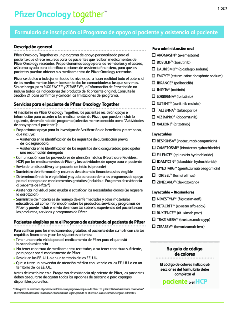 Fillable Online PDF Patient Support Program & Patient Assistance ...