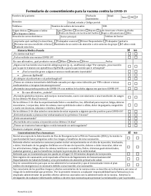 Fillable Online ADHS COVID-19 Vaccine Consent Form - azdhs.gov Fax ...